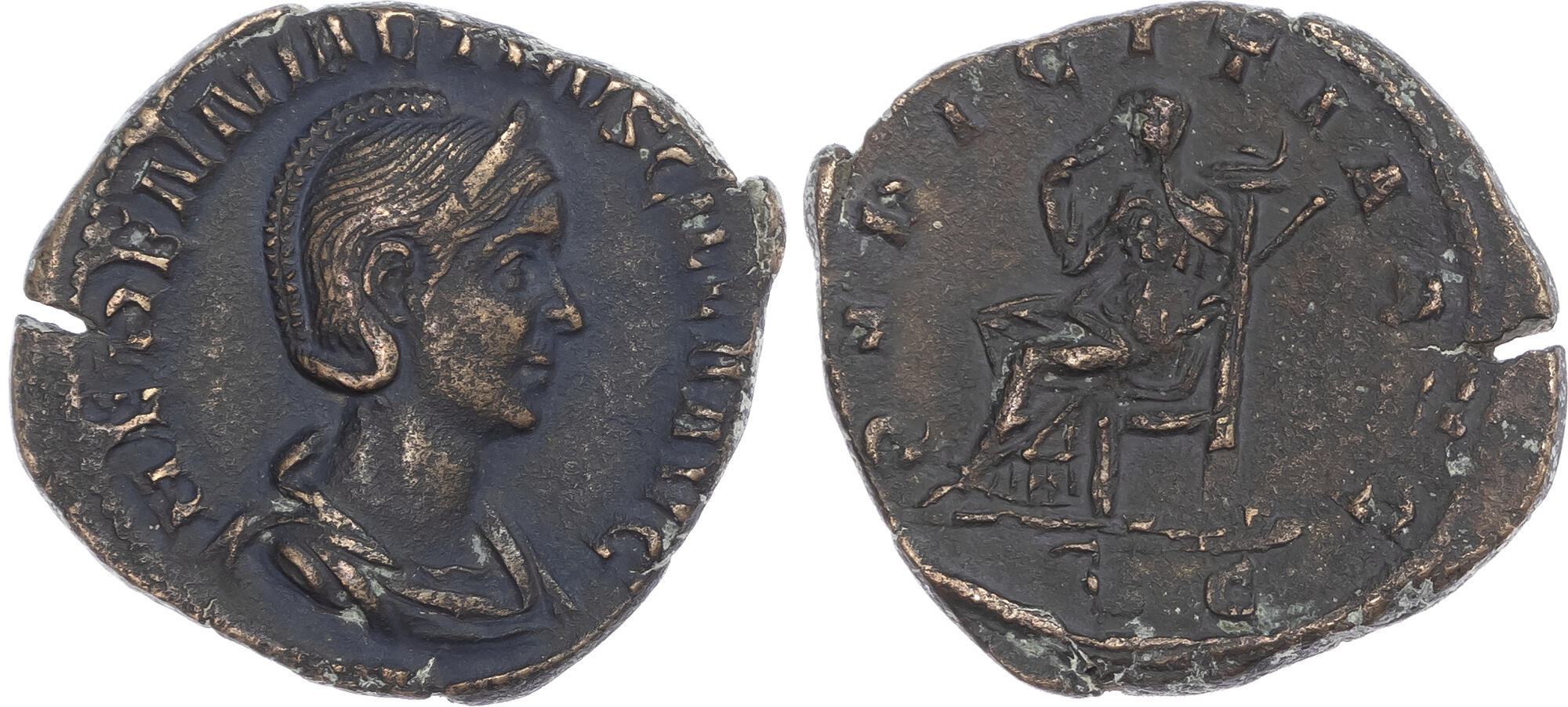 CoinArchives.com Search Results : trajan sestertius