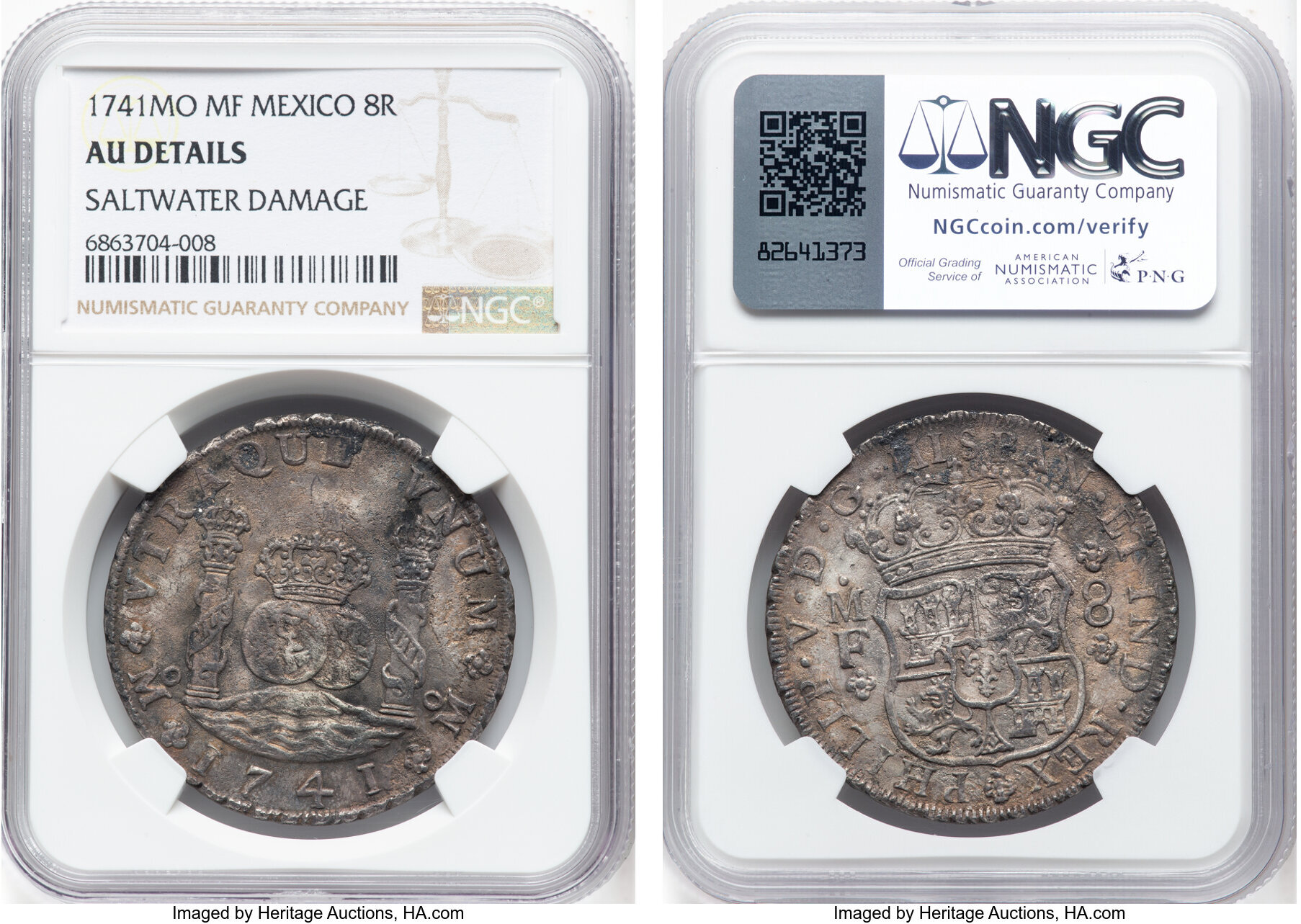 CoinArchives.com Search Results : 8 reales 1741