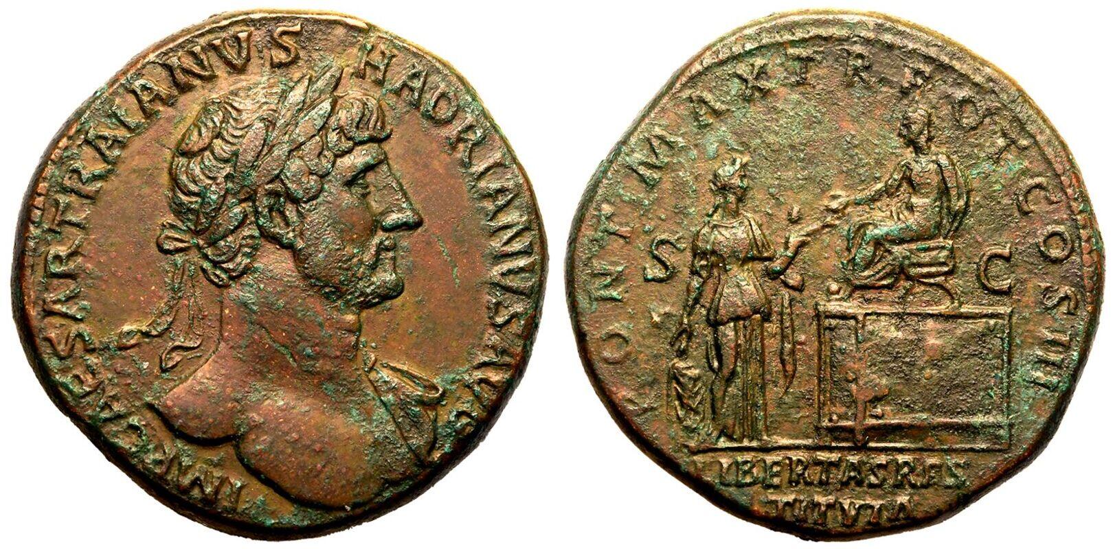 CoinArchives.com Search Results : Hadrian Sestertius