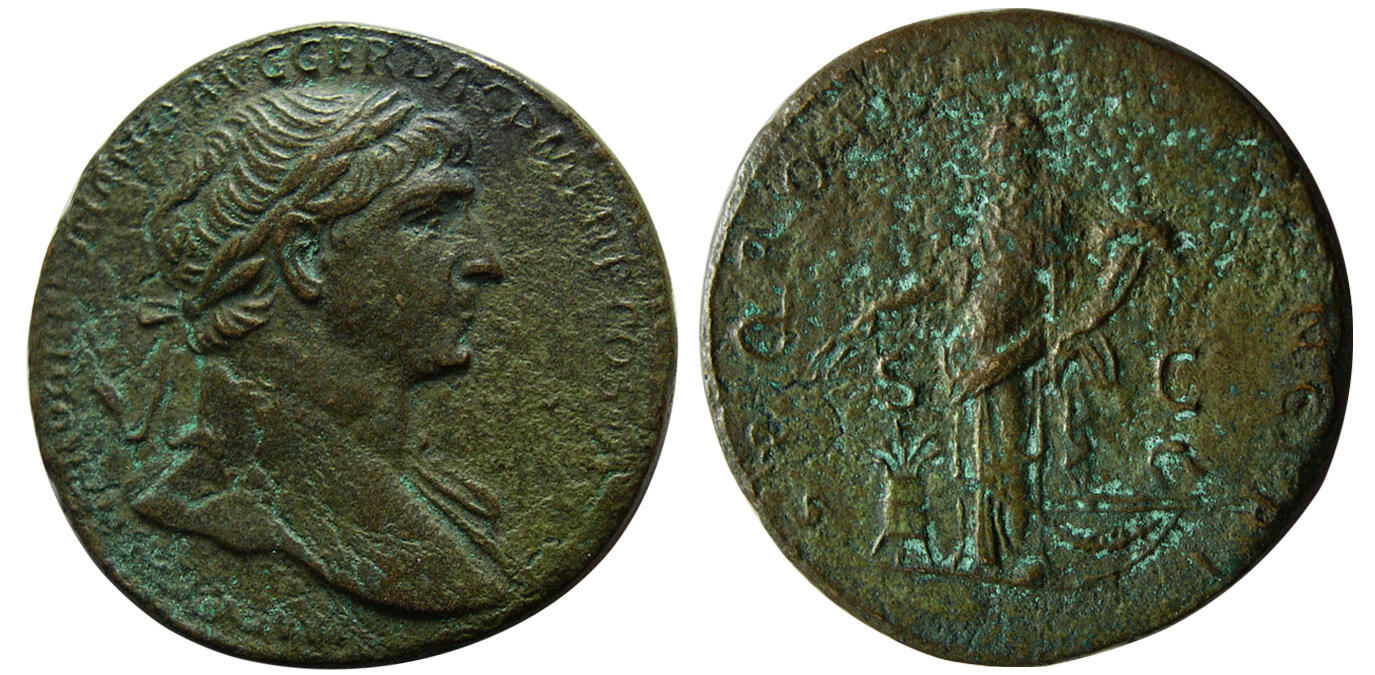 CoinArchives.com Search Results : trajan sestertius