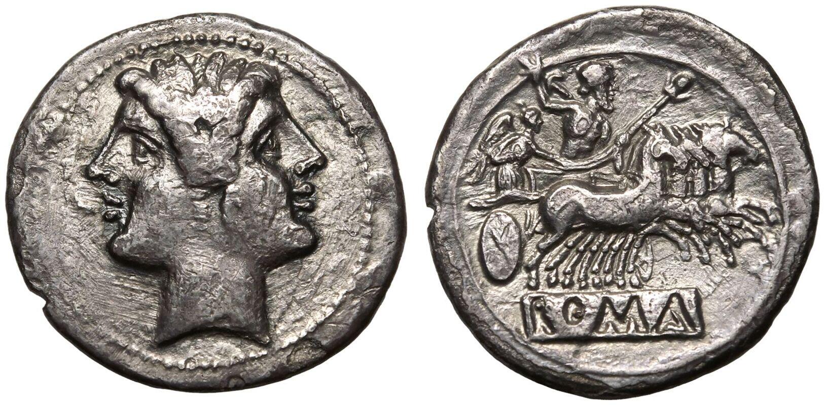 CoinArchives.com Search Results : roma and quadrigatus