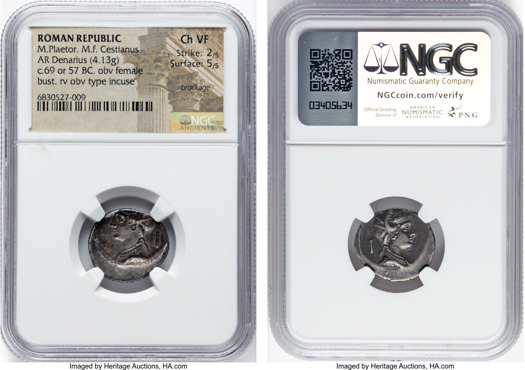 CoinArchives.com Search Results : Cestia