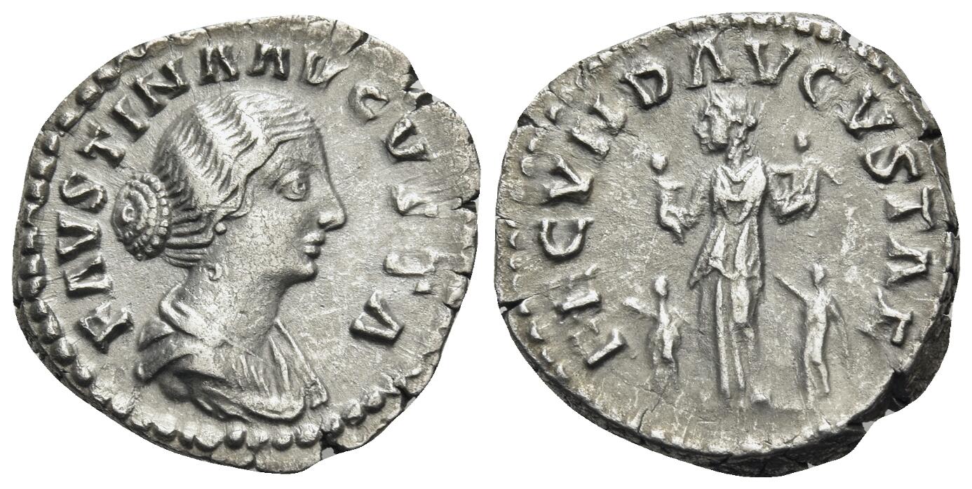 CoinArchives.com Search Results : FAVSTINA AVGVSTA AND FECVND AVGVSTAE