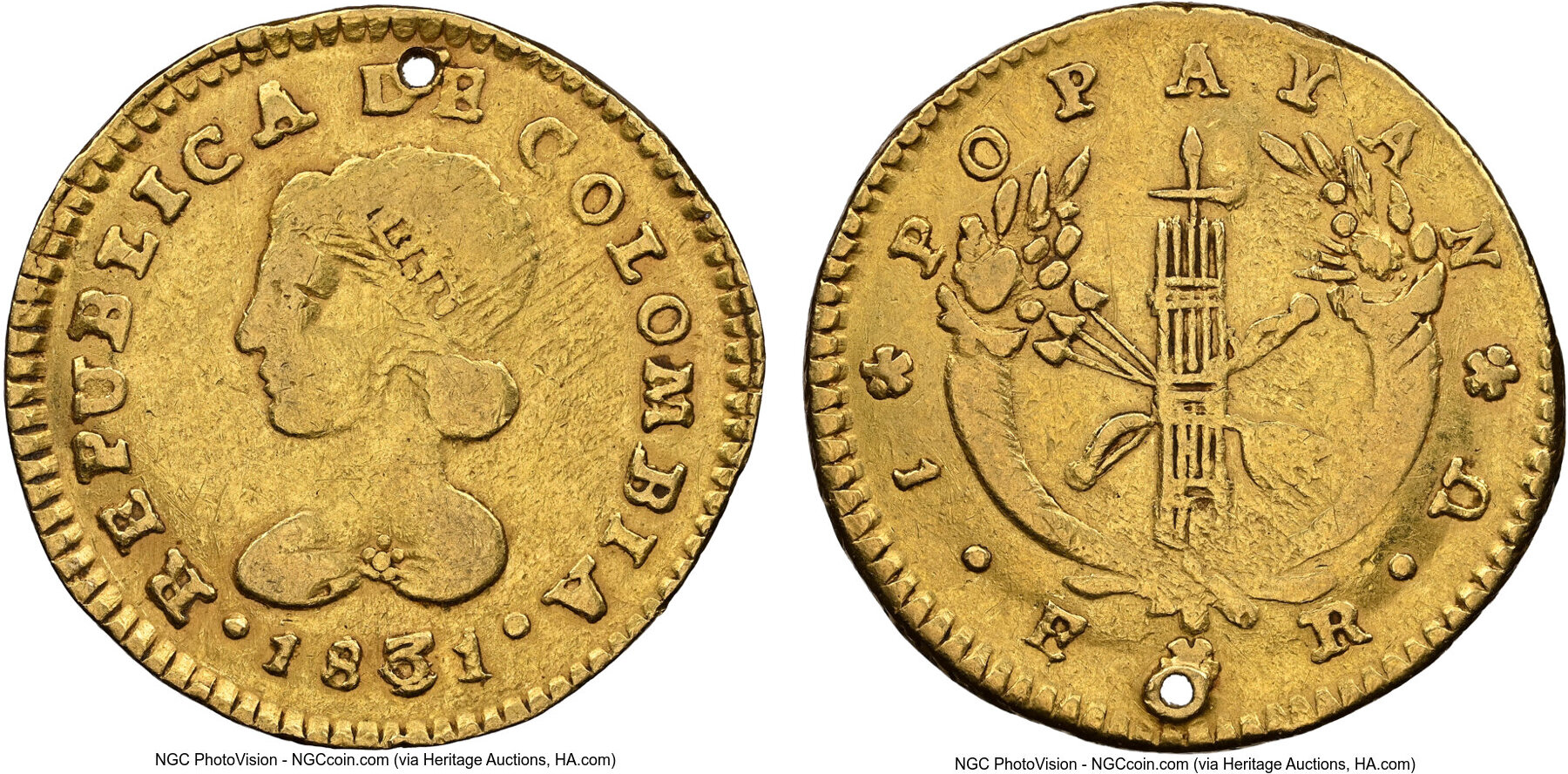 CoinArchives.com Search Results : colombia